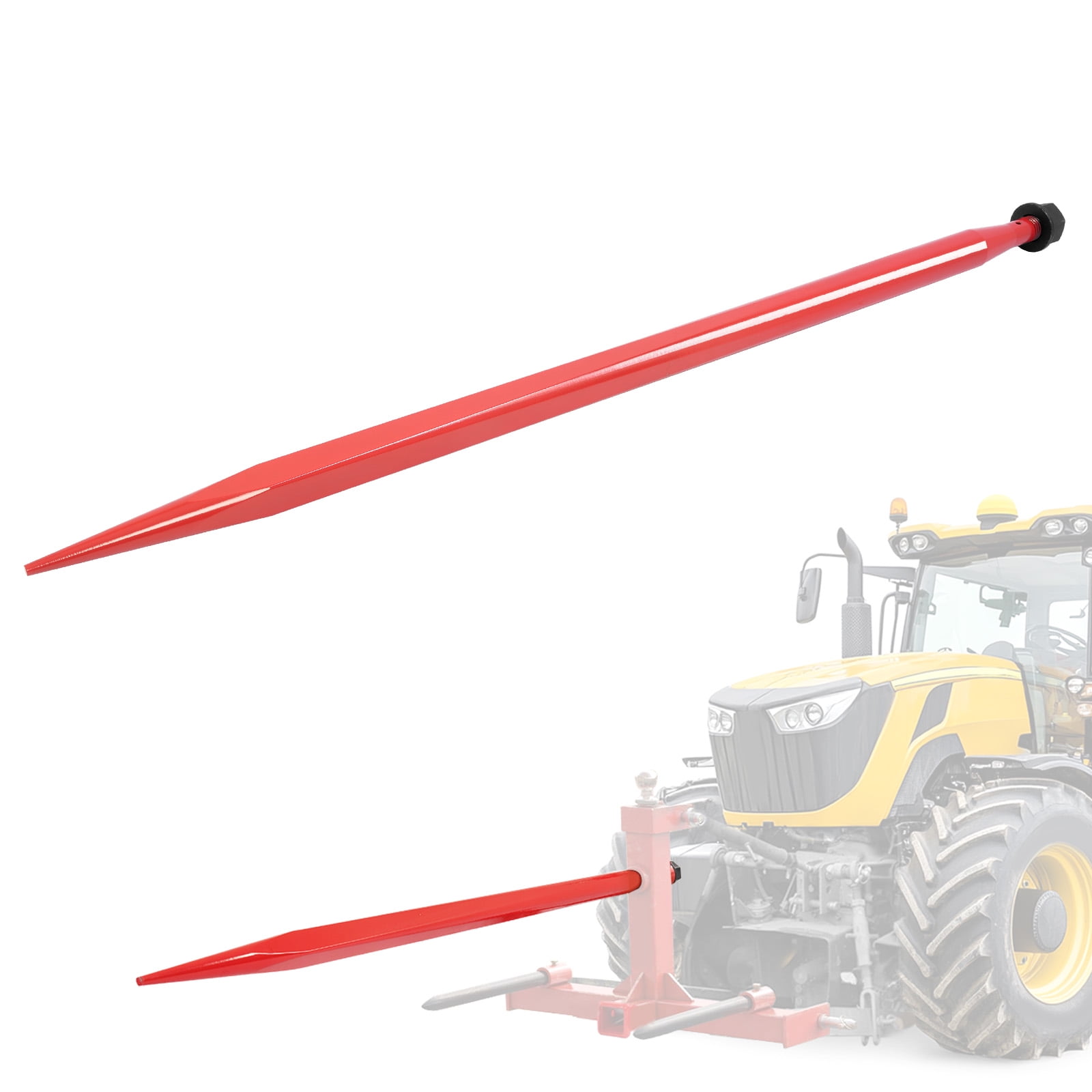 Kojem Hay Bale Spear for Tractor & Loader Red Powder Coated - Walmart.com