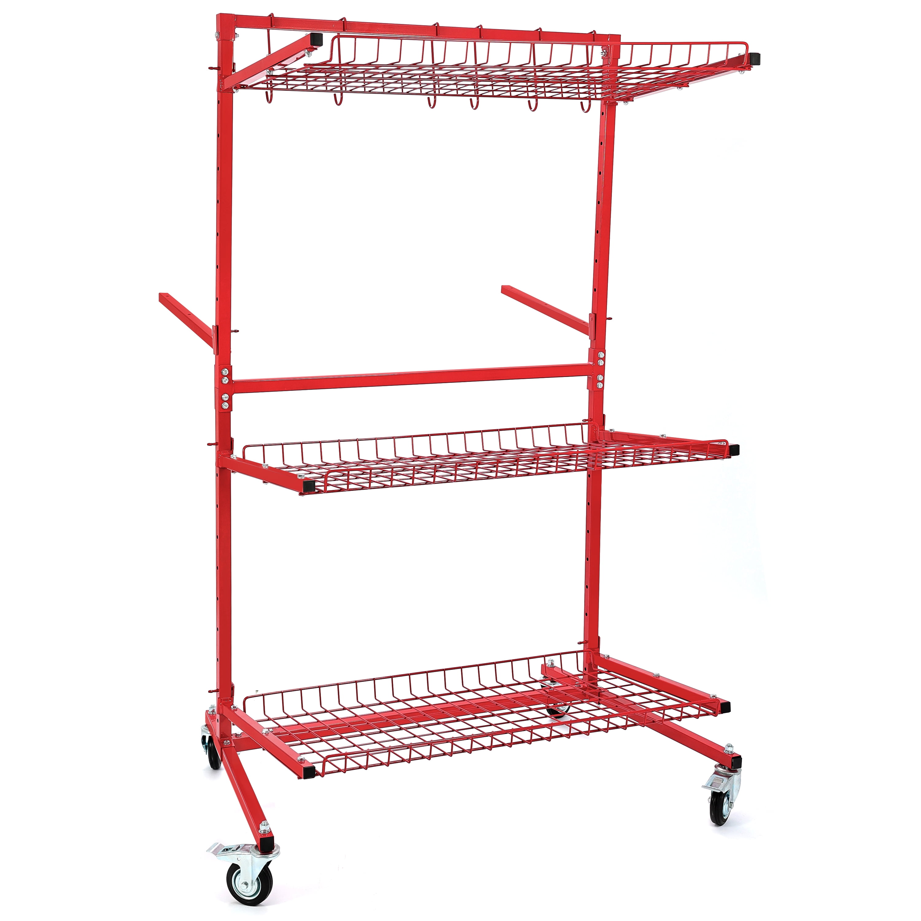 Kojem Innovative Auto Parts Tool Storage Rack Rolling Metal Body ...