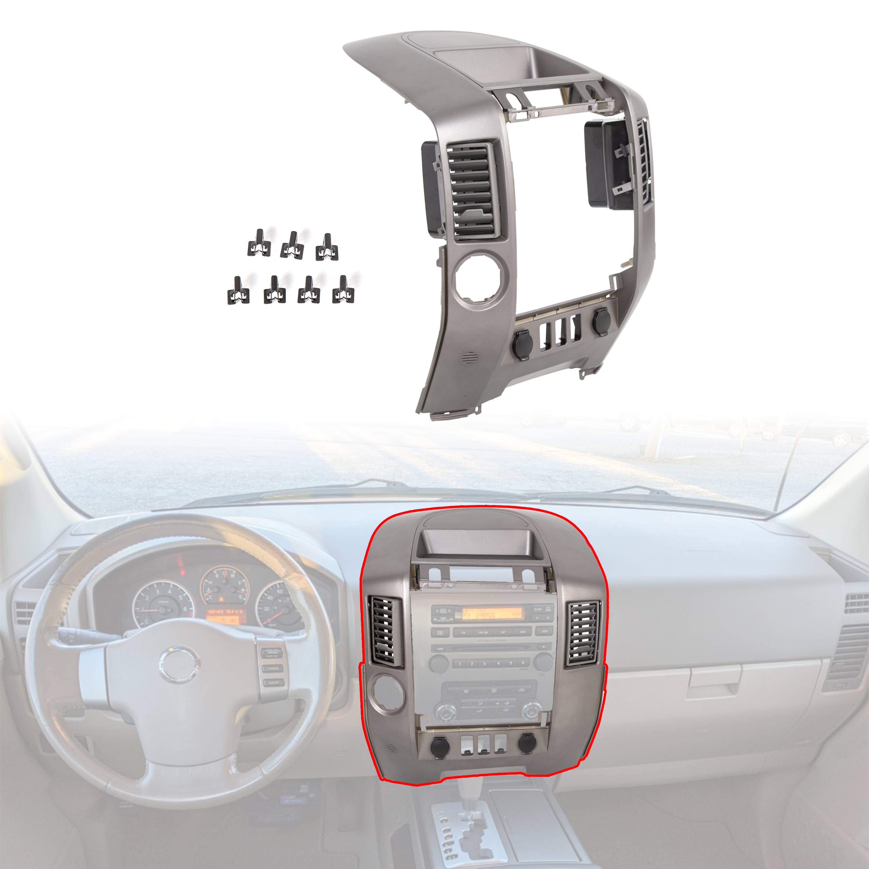 2003 2004 2005 2006 2007 Chevrolet Silverado Dash Kit for Radio Install ...