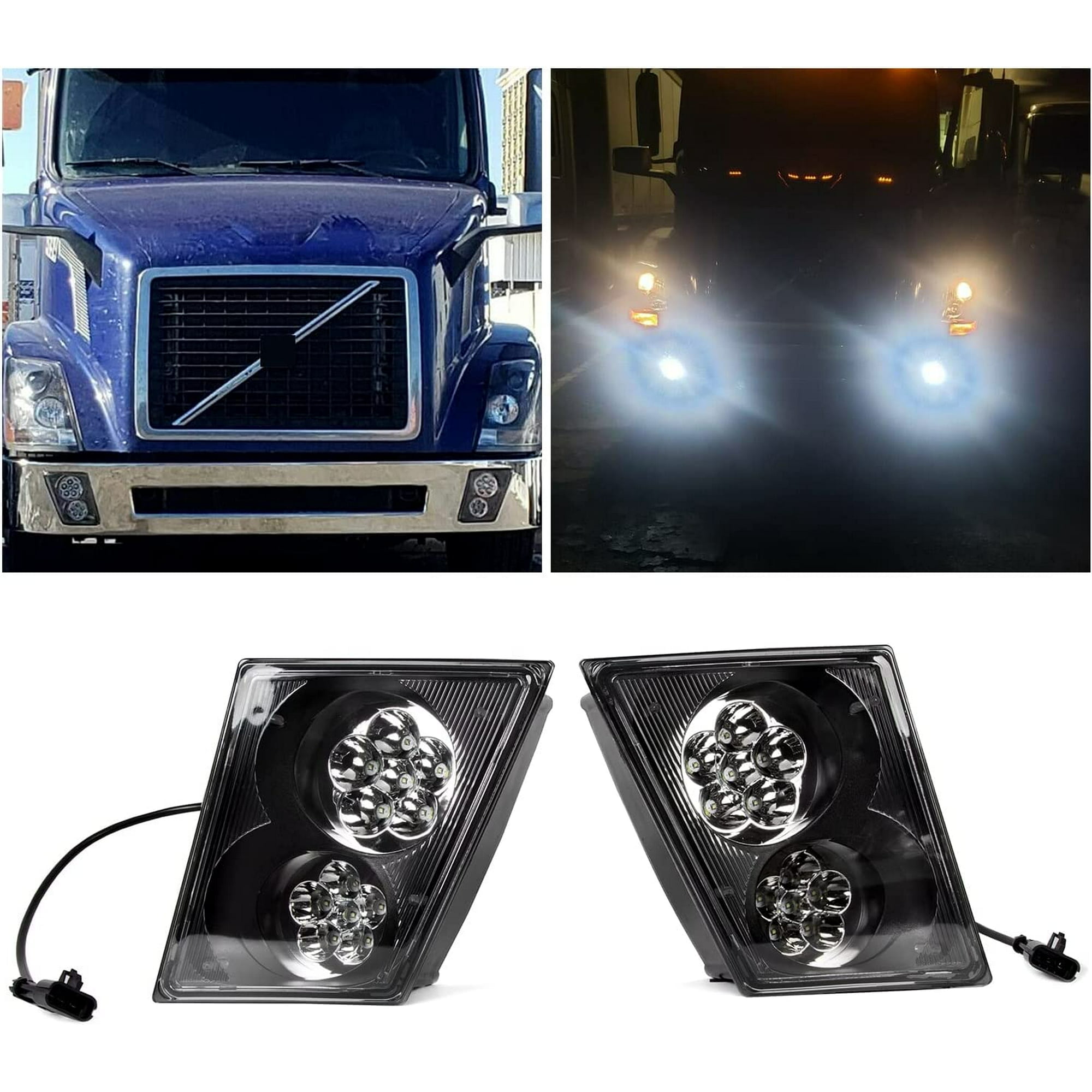 Kojem LED Fog Light Lamp Angel Eyes With LED Light Bar Set Driver ...