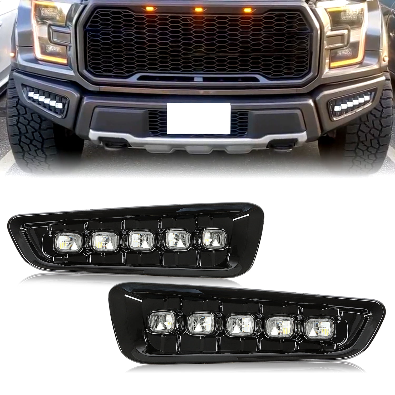 Kojem LED Running Light for 2017-2019 Ford F-150 Raptor w/Turn Signal ...