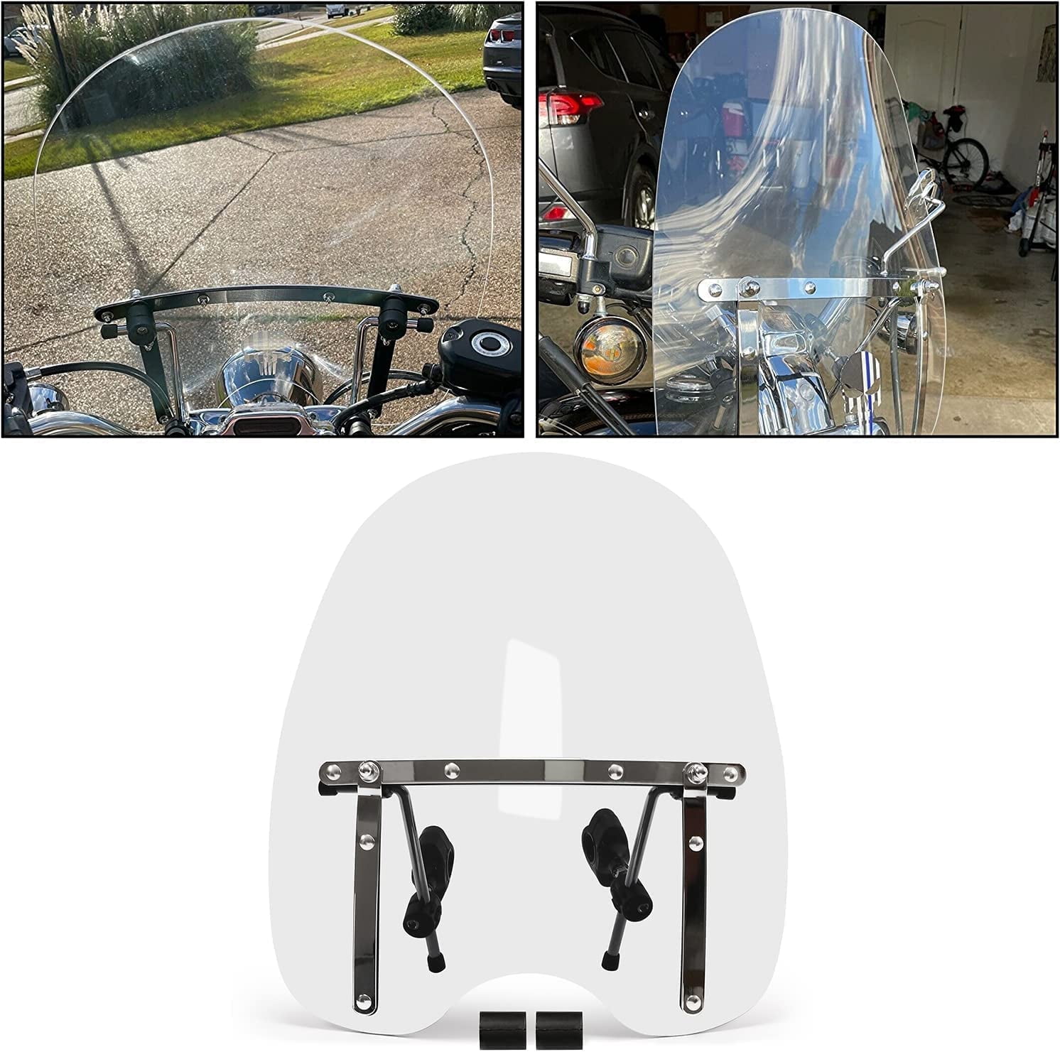 Kojem Large 19"x17" Clear Windshield for Honda Magna Shadow Spirit ...