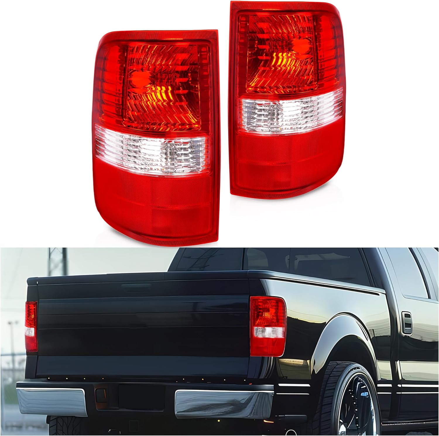 Kojem Left & Right Side Taillight for 2004-2008 Ford F150 F-150 ...
