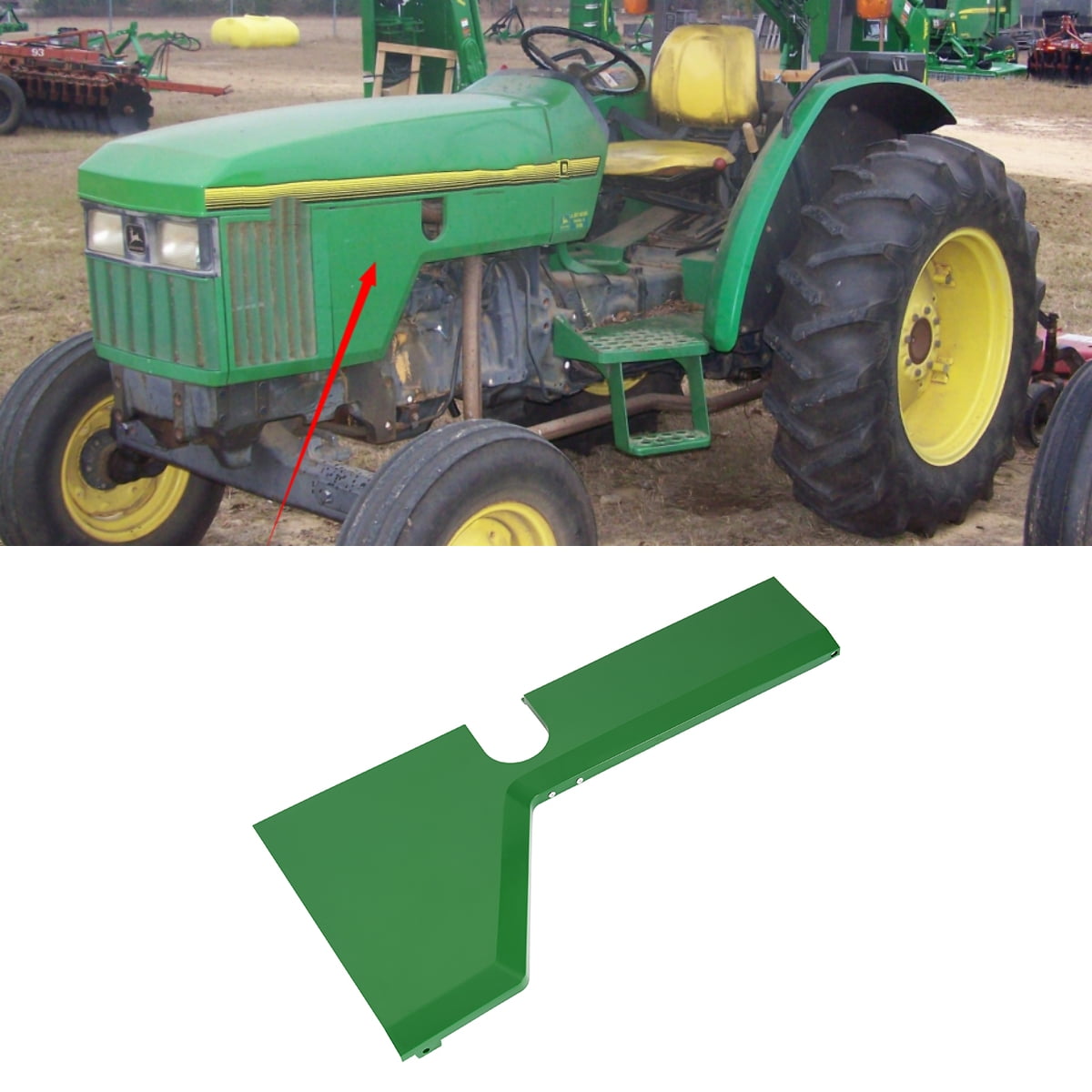 Kojem Left Side Hood Side Panel for John Deere Tractor 5200 5300 5300N ...