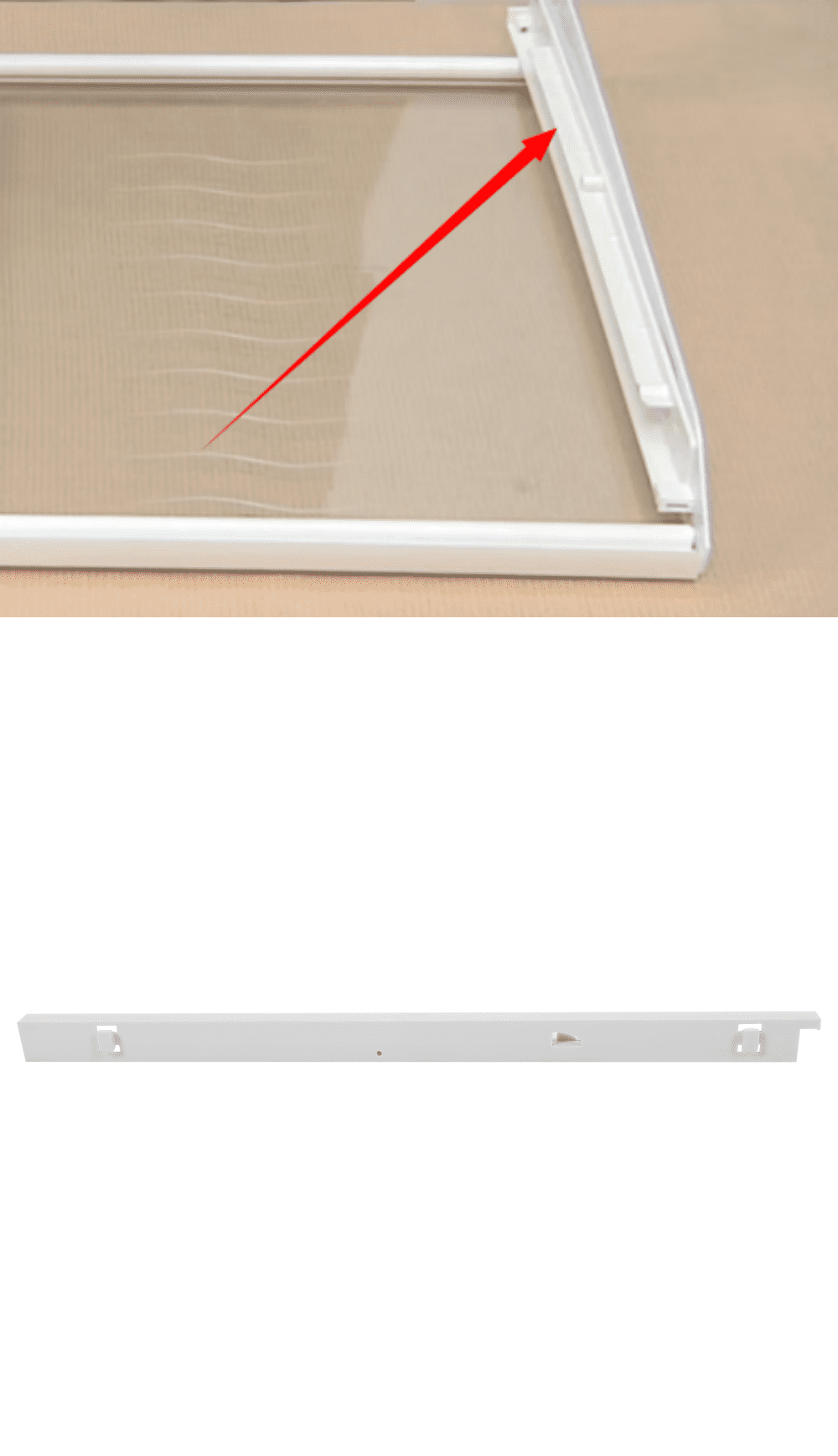 Kojem Left Slide Rail Set for Frigidaire Refrigerator Track Rail LH ABS ...