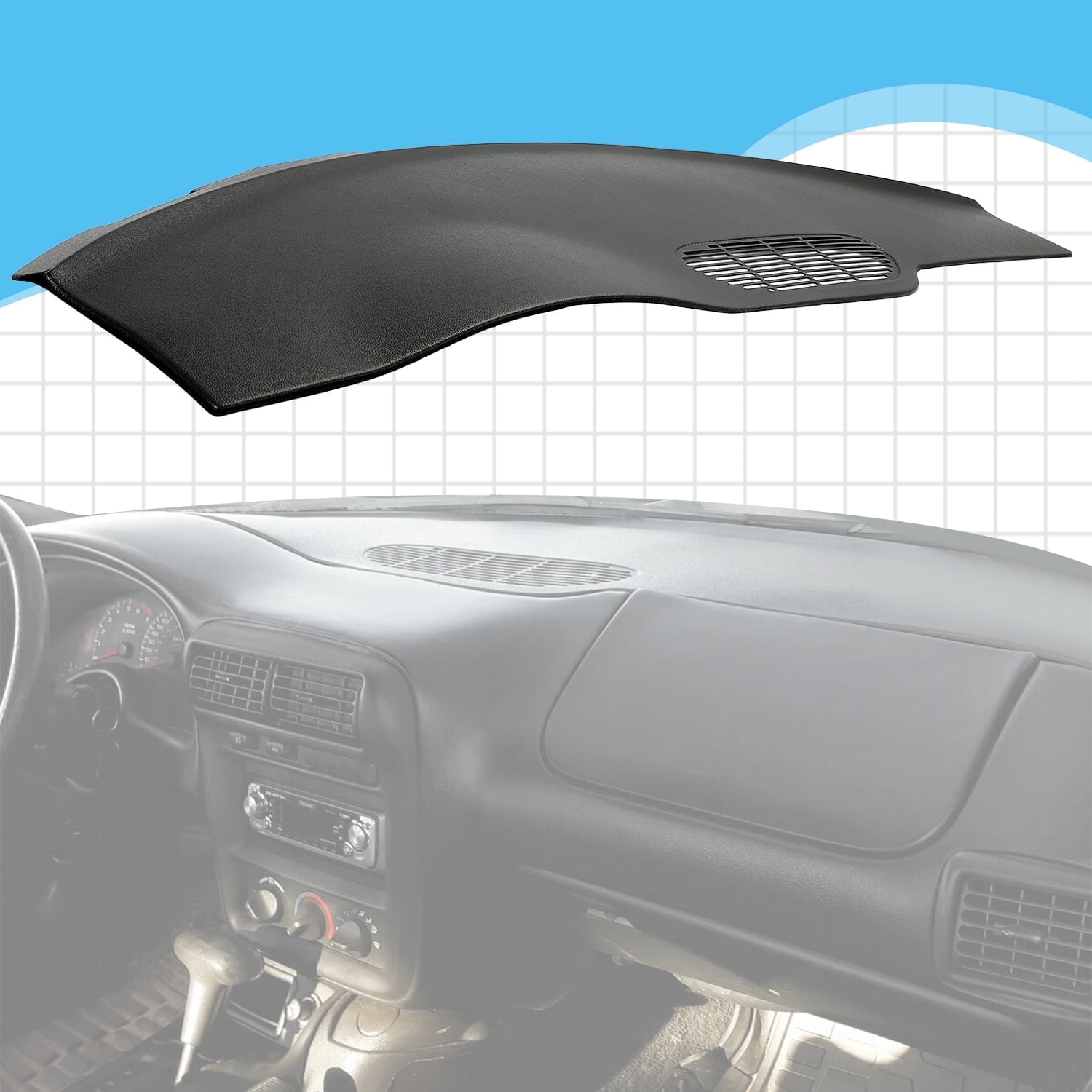 Kojem Molded Dash Cover w/Defrost Louvers Instrument Panel Board Bezel ...