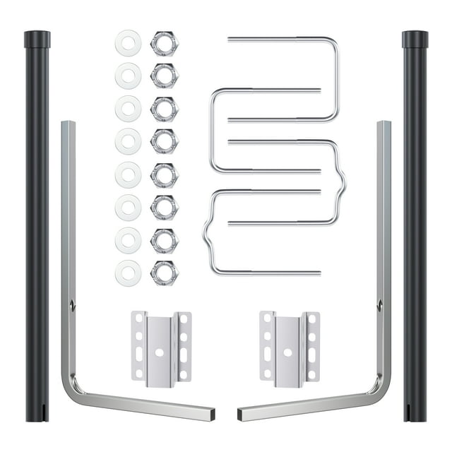 "60"" Galvanized Boat Trailer Guide Poles Kit with PVC Posters and ...