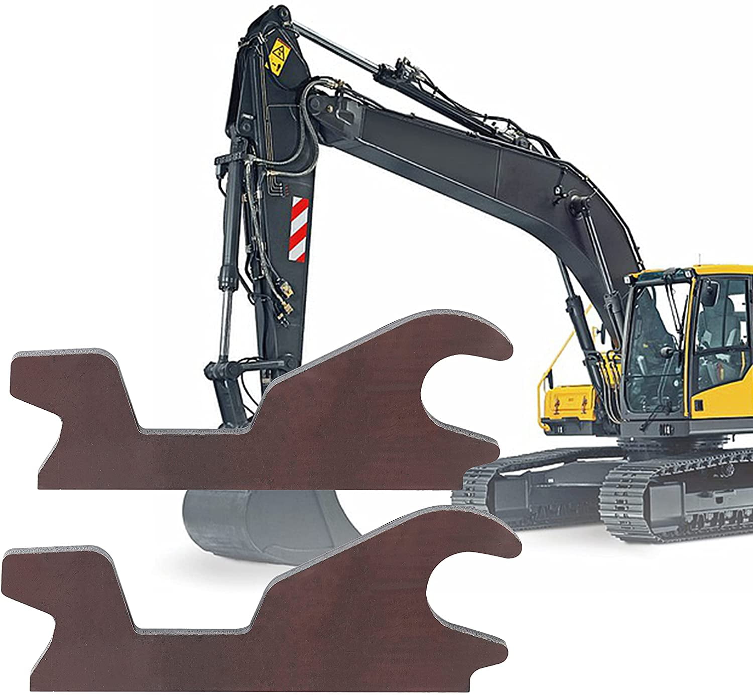 Kojem Pair Excavator Quick Attach Bucket Ears Attachment Compatible ...