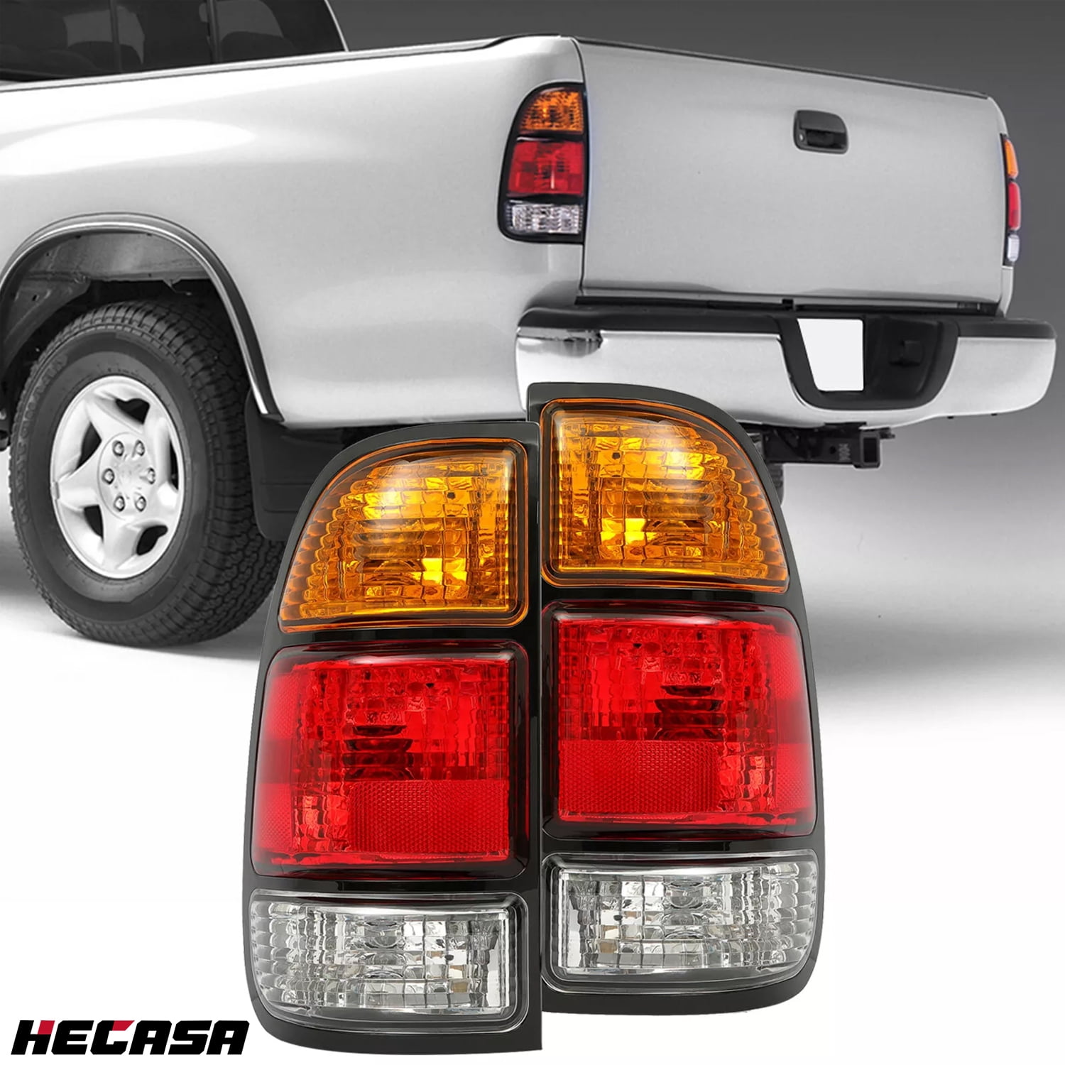 Kojem Pair Halogen Tail Light for 2000-2006 Toyota Tundra Regular ...