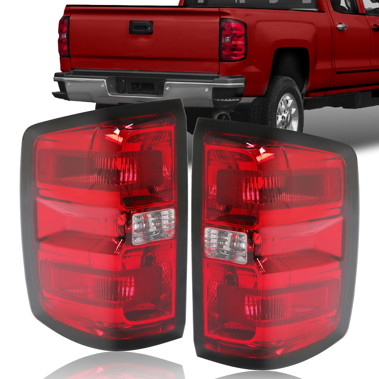 Kojem Halogen Tail Lights for 2014-2018 Chevy Silverado 1500 2500HD ...