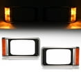 Kojem Pair Headlight Bezels for 1990-2017 Mack CH613 SFA Hood Truck ...