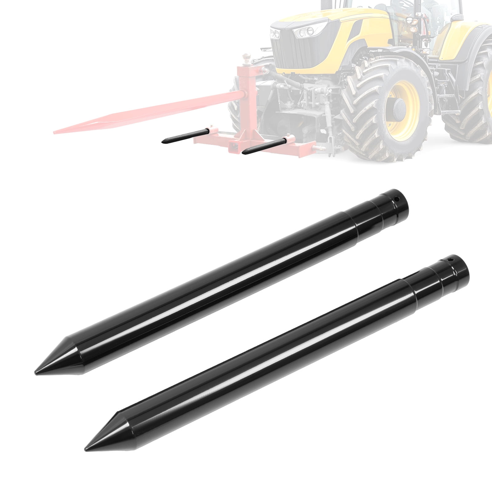 Kojem Pair Quick Attach Bale Spike Sleeves Hay Bale Spear Stabilizer ...