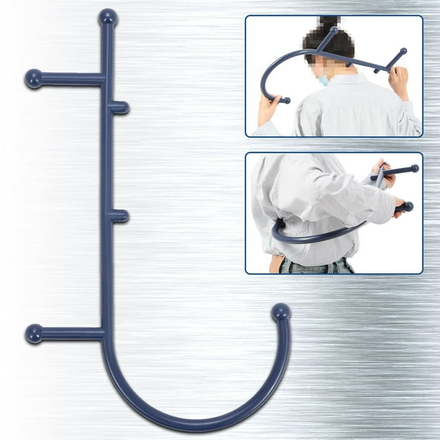 Kojem Therapeutic Manual Massager Cane, Muscle Trigger Point Tool, Blue ...