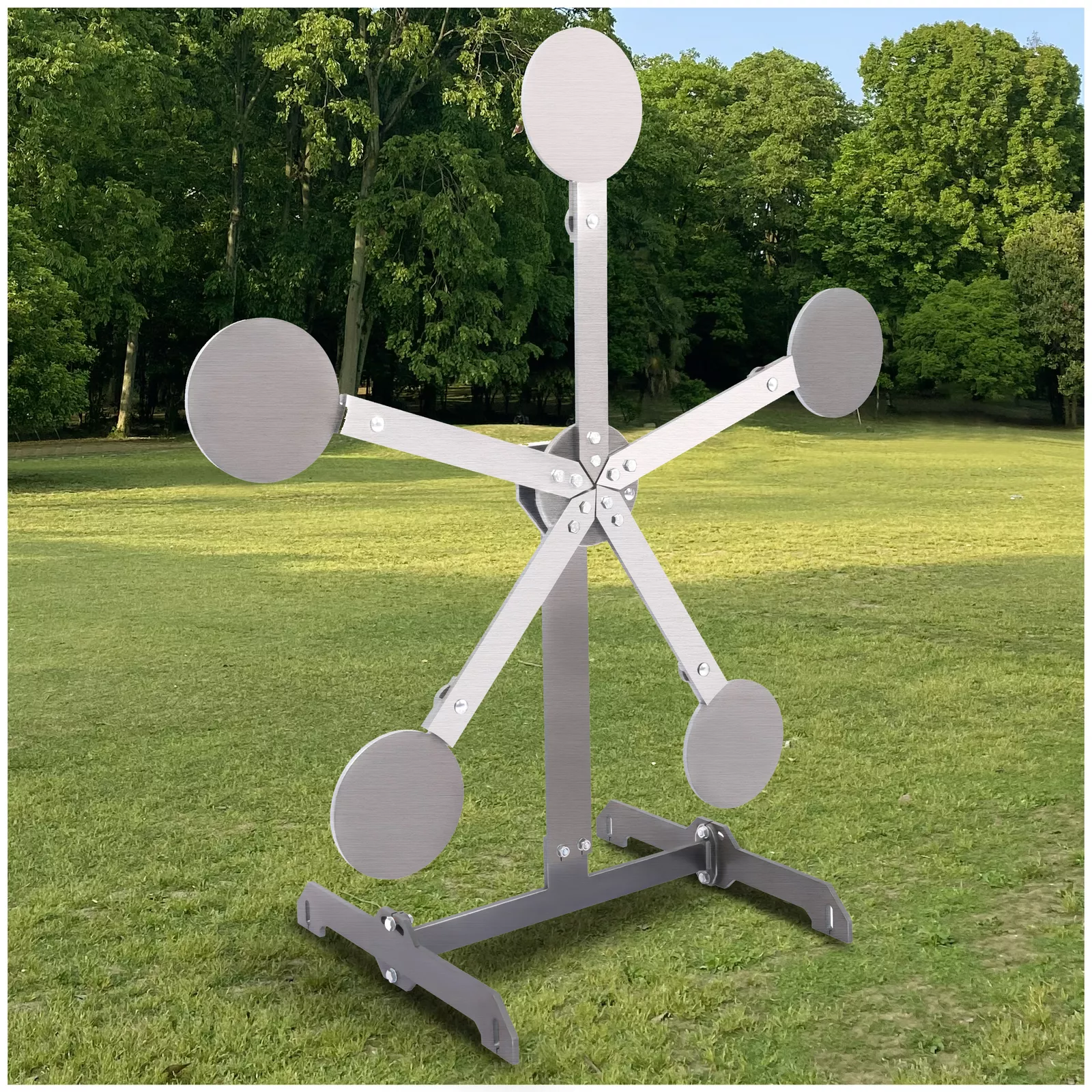 Kojem Portable Metal Target Stand Steel Shooting Target 8" Paddles ...