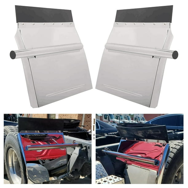 Kojem Quarter Fenders 24" x 24" for Semi Truck for Freightliner Volvo Kenworth Mack ...