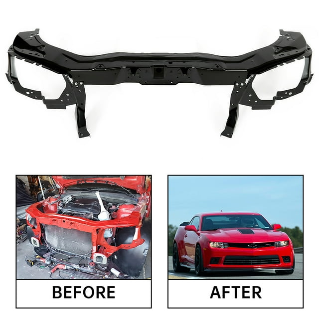 Kojem Radiator Support for 2010-15 Chevy Camaro, Upper Tie Bar, Black ...