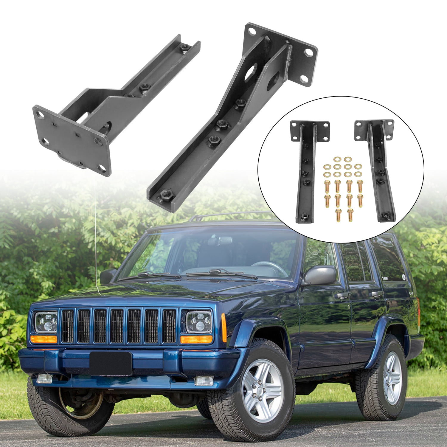 Kojem Rear Bumper Brackets Support Steel DIY Fabrication for 1986-2001 ...