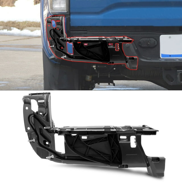 Kojem Rear Bumper Outer Extension Insert Bracket Corner Driver Side LH ...