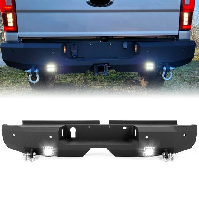 Kojem Rear Bumper with D-Rings 18W Led Lights for 2019-2023 Ford Ranger ...