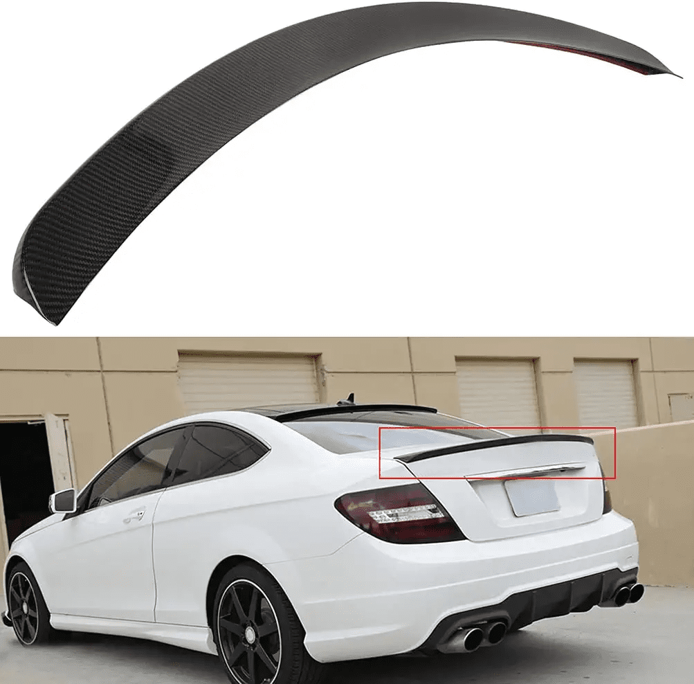 Kojem Carbon Fiber Trunk Spoiler for 2008-15 Mercedes Benz W204 C-Class ...