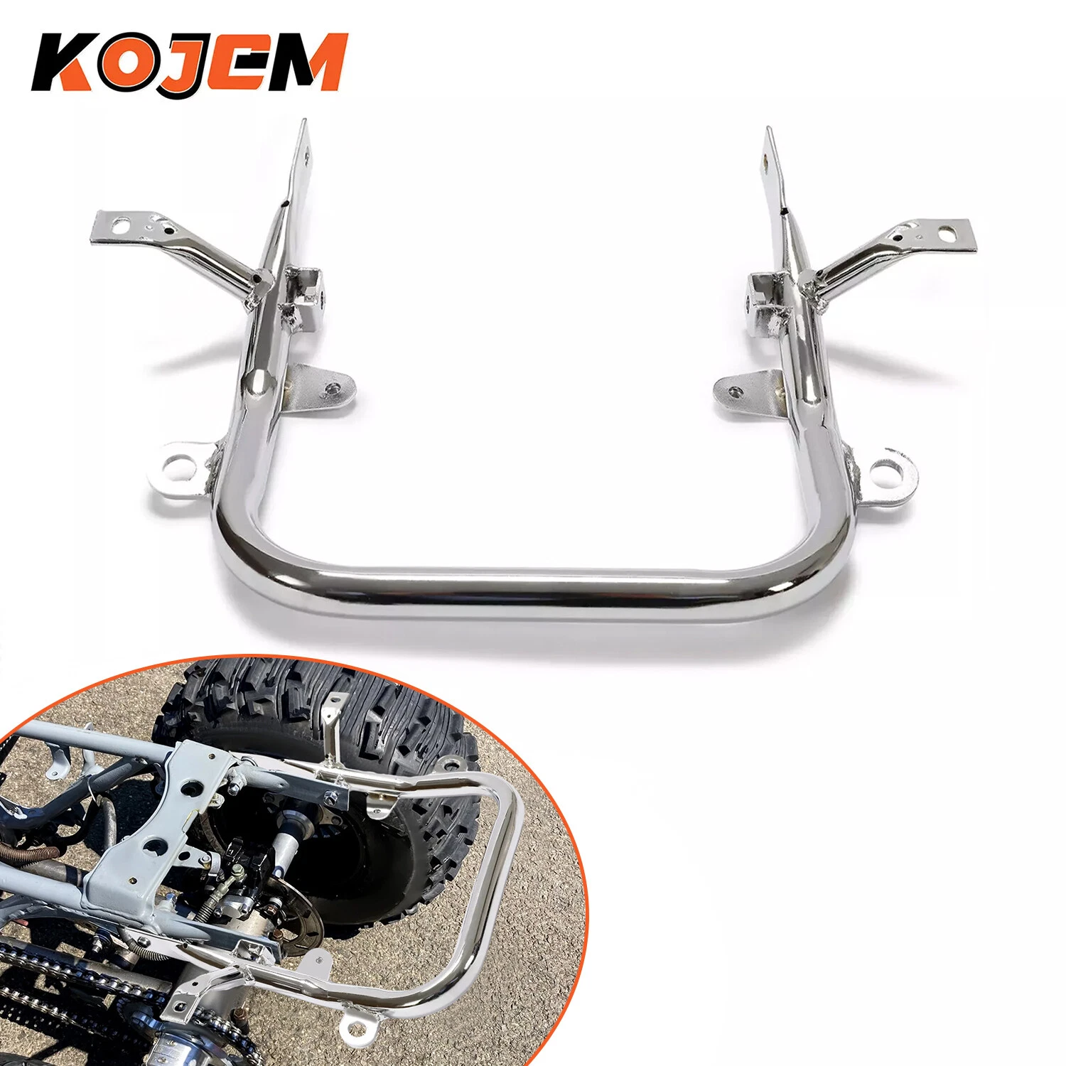 Kojem Rear Grab Bar Bumper for 1987-2006 Yamaha Banshee 350 YFZ350 ...