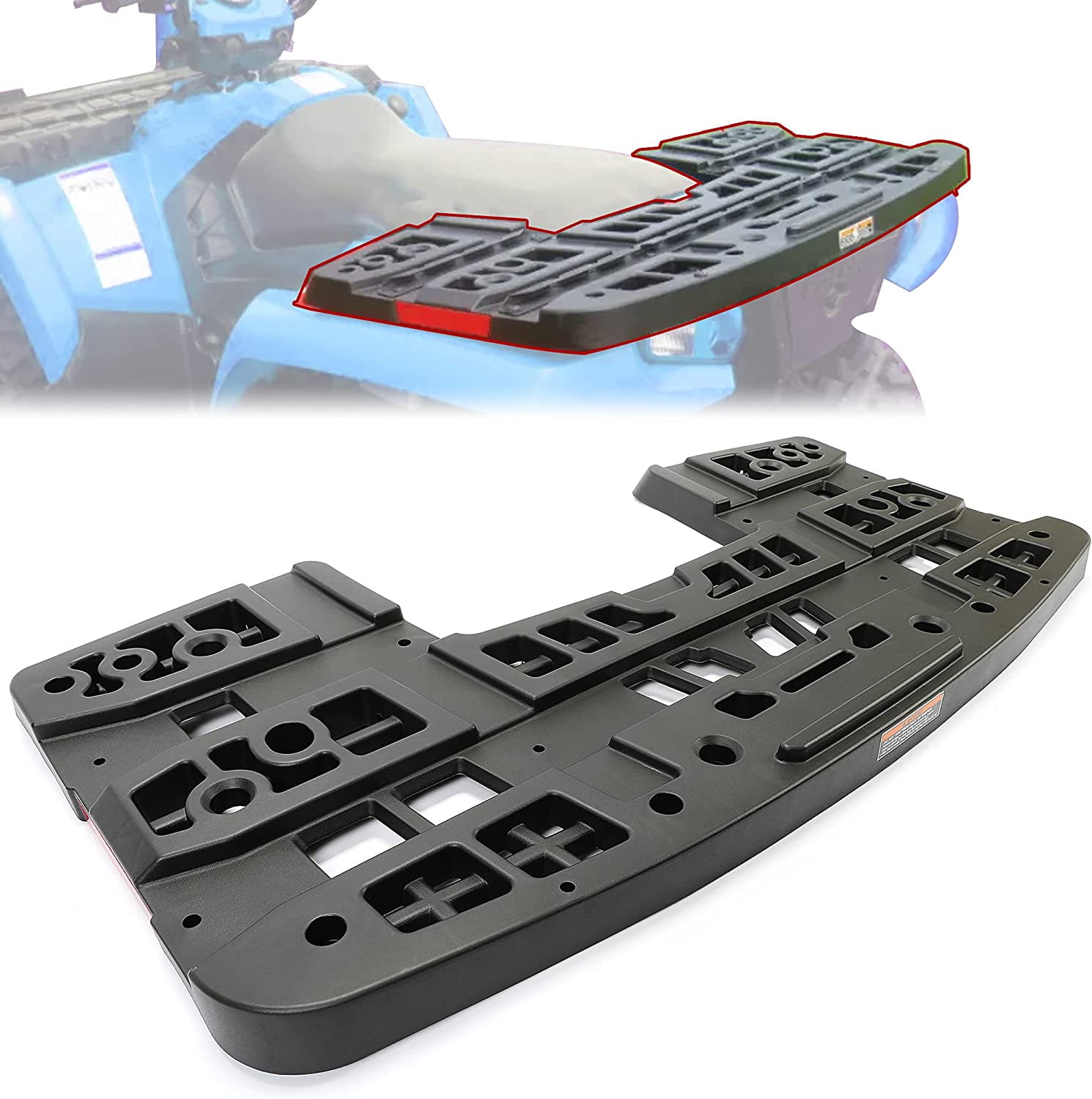 Kojem Rear Rack Mounting Black Plastic Compatible with 2005-2010 ...