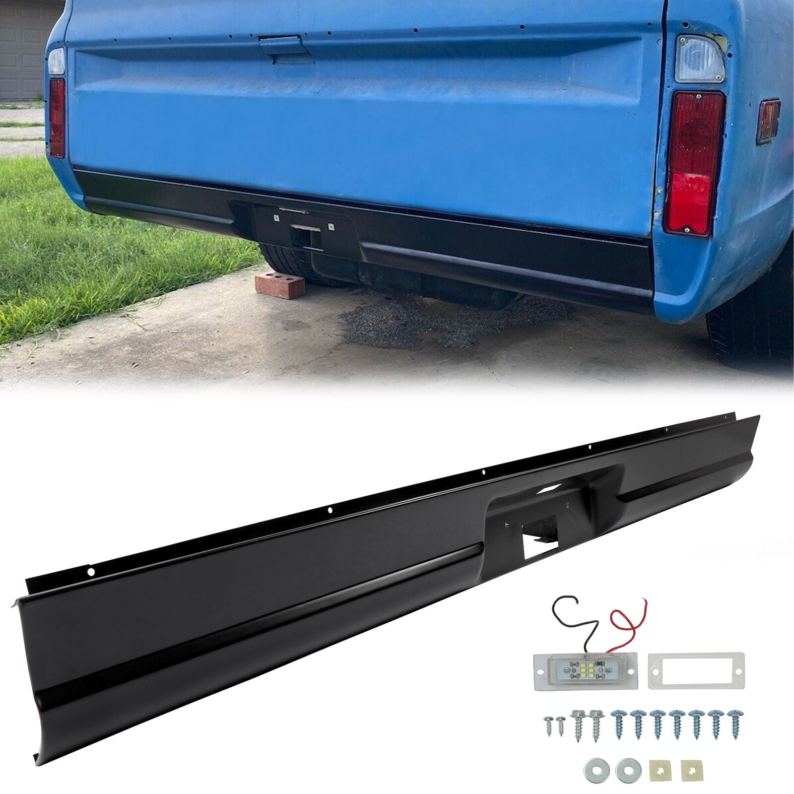 Kojem Rear Roll Pan w/License Plate for 1967-1972 Chevrolet Chevy C10 ...