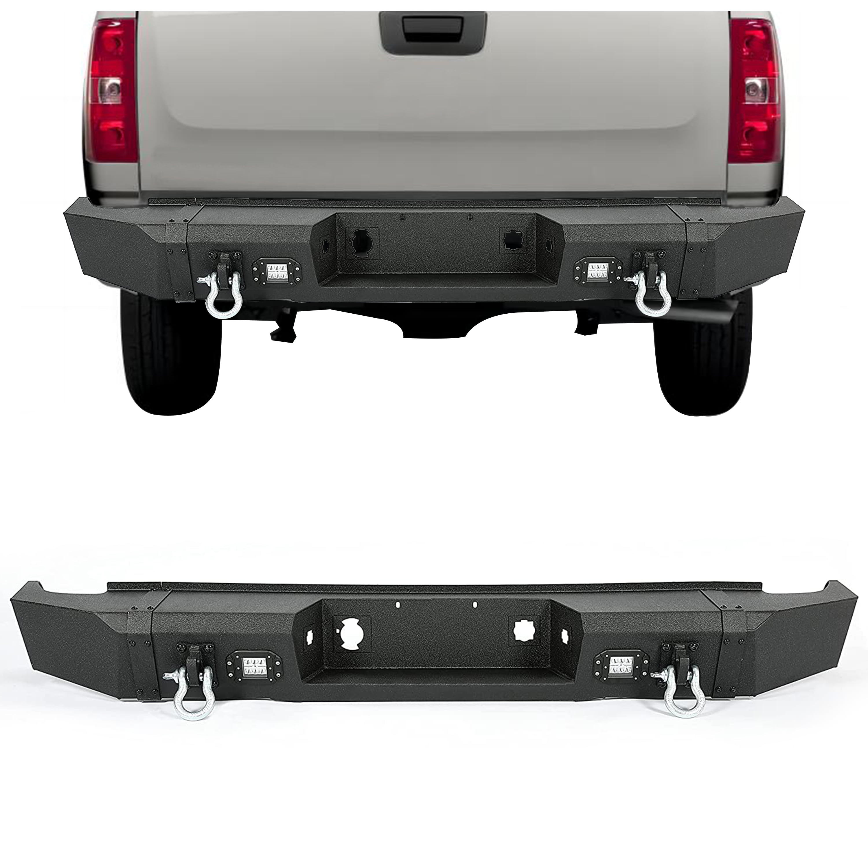 Kojem Rear Step Bumper for 2007-2013 Chevy Silverado 1500, GMC Sierra ...