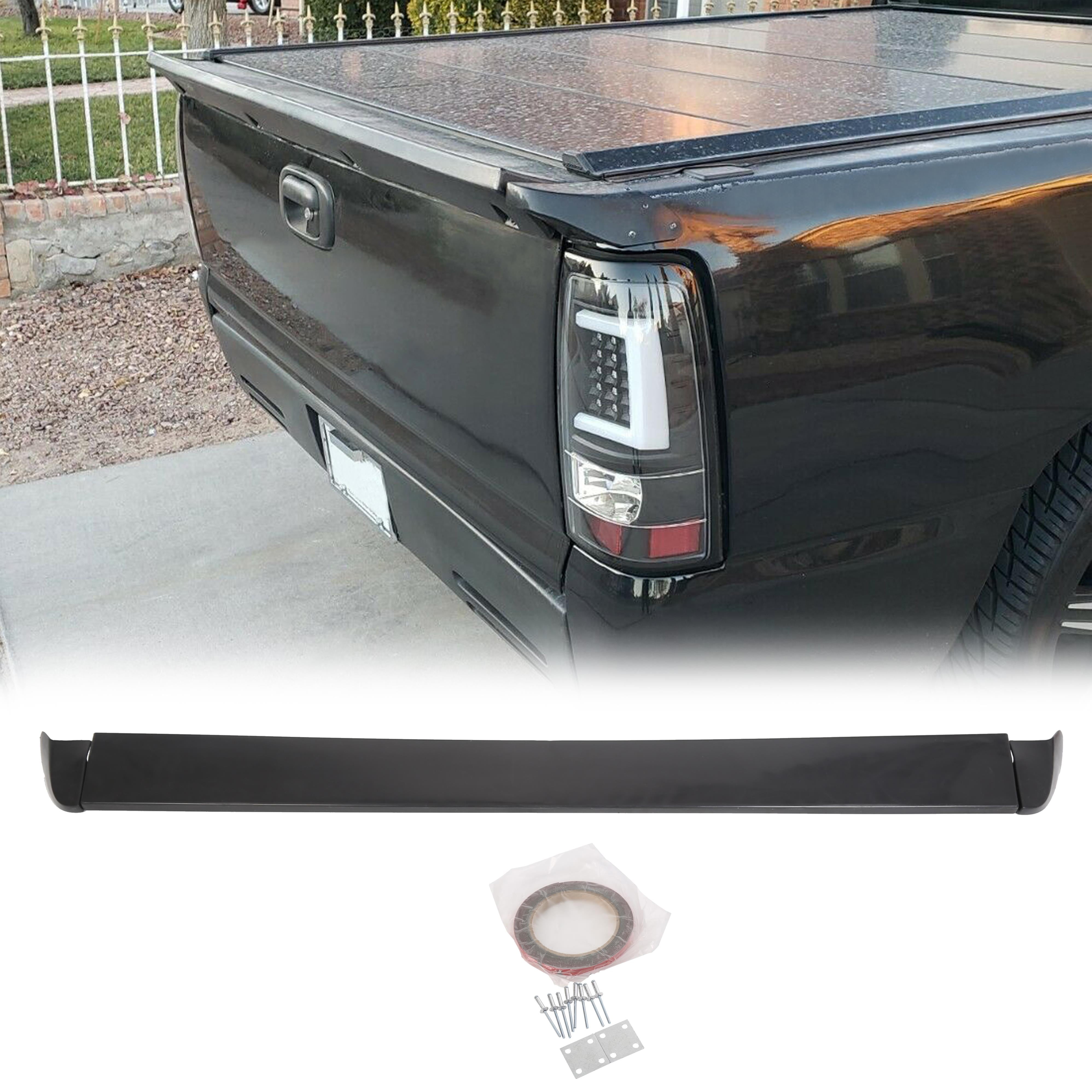 Kojem Rear Tailgate Wing Spoiler for 1999-2006 Chevrolet Silverado 1500 ...