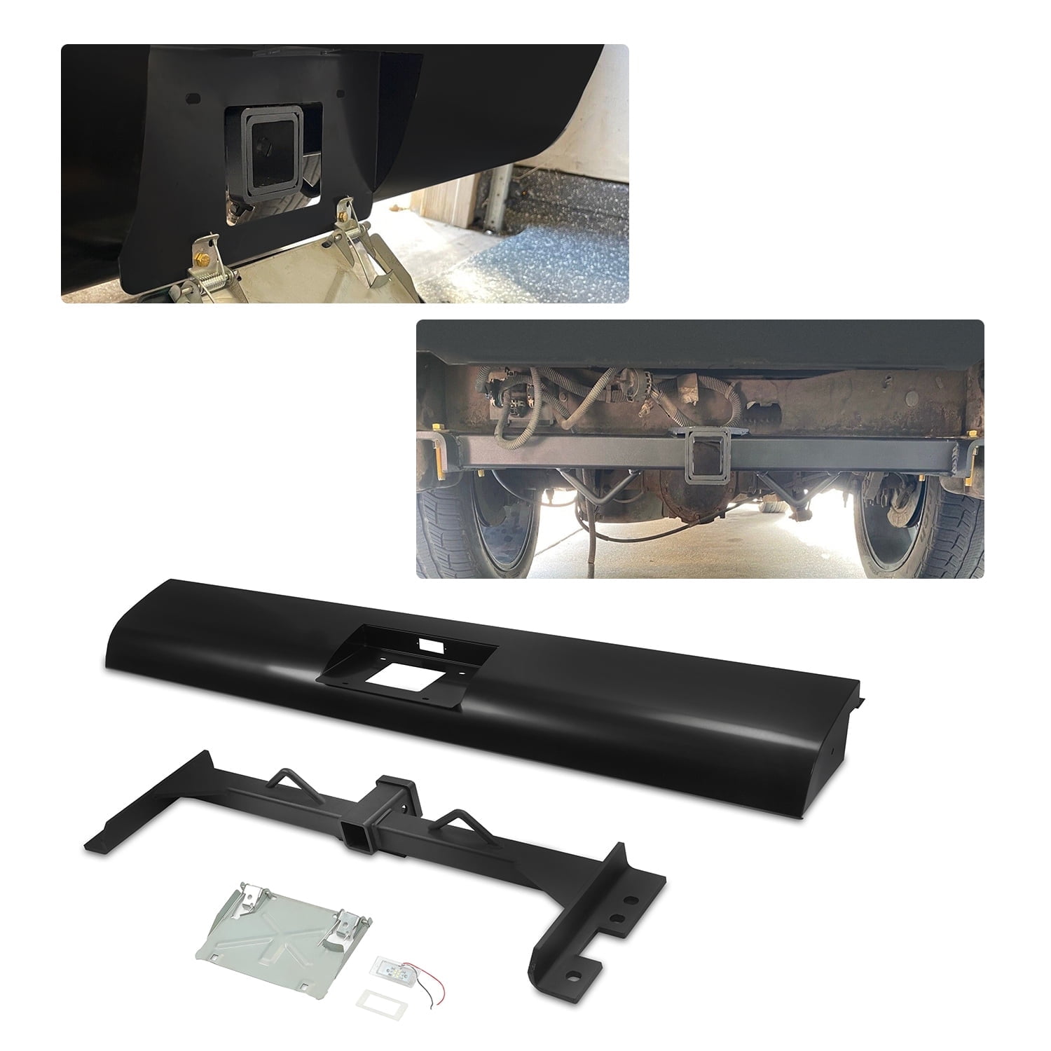 Kojem Rear Trailer Hidden Hitch Receiver Roll Pan with Light for 1999 ...