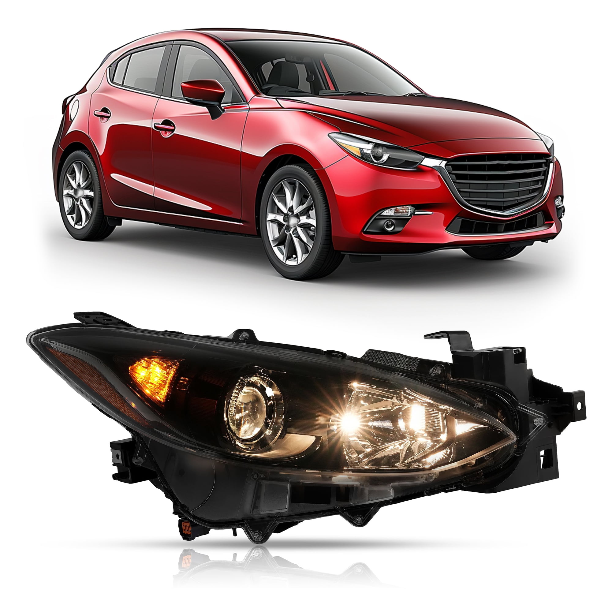 Kojem Right Side Turn Signal Light Projector Headlight Headlamp for ...