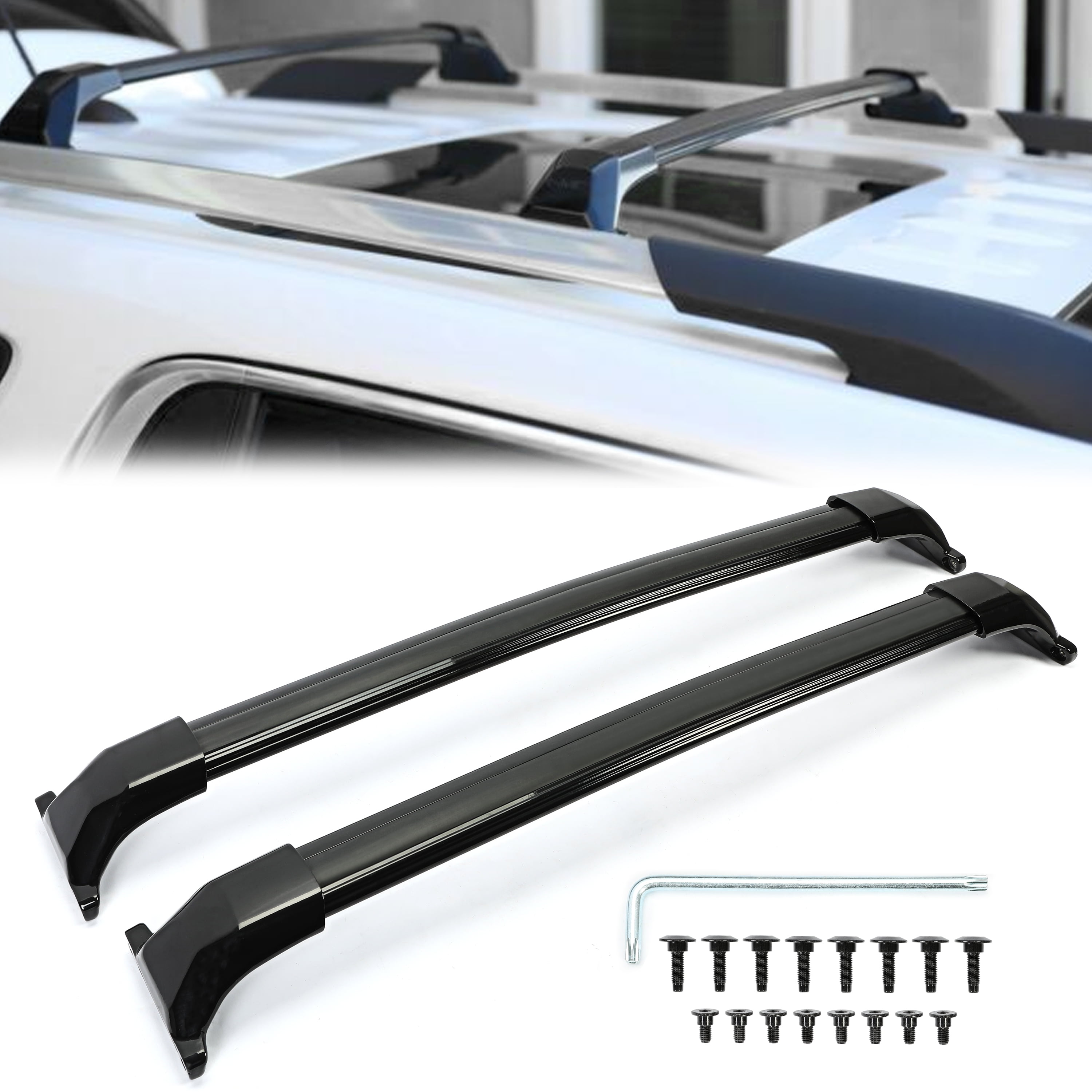 Kojem Aluminum Roof Rack Cross Bars for 2017-2023 GMC Acadia, Luggage ...