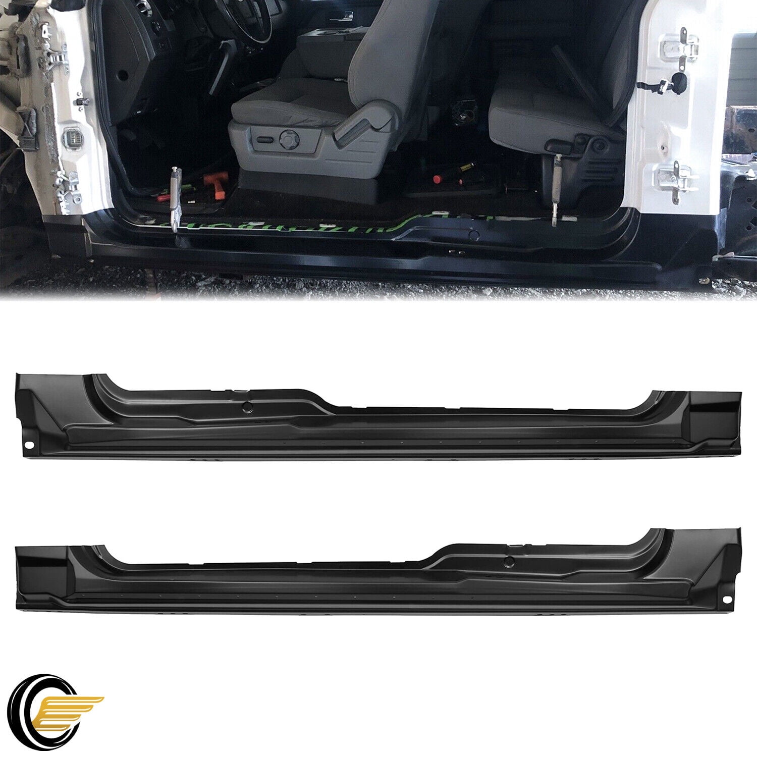 Kojem Rust Repair Rocker Panels For 2009-2014 Ford F150 F-150 Truck ...