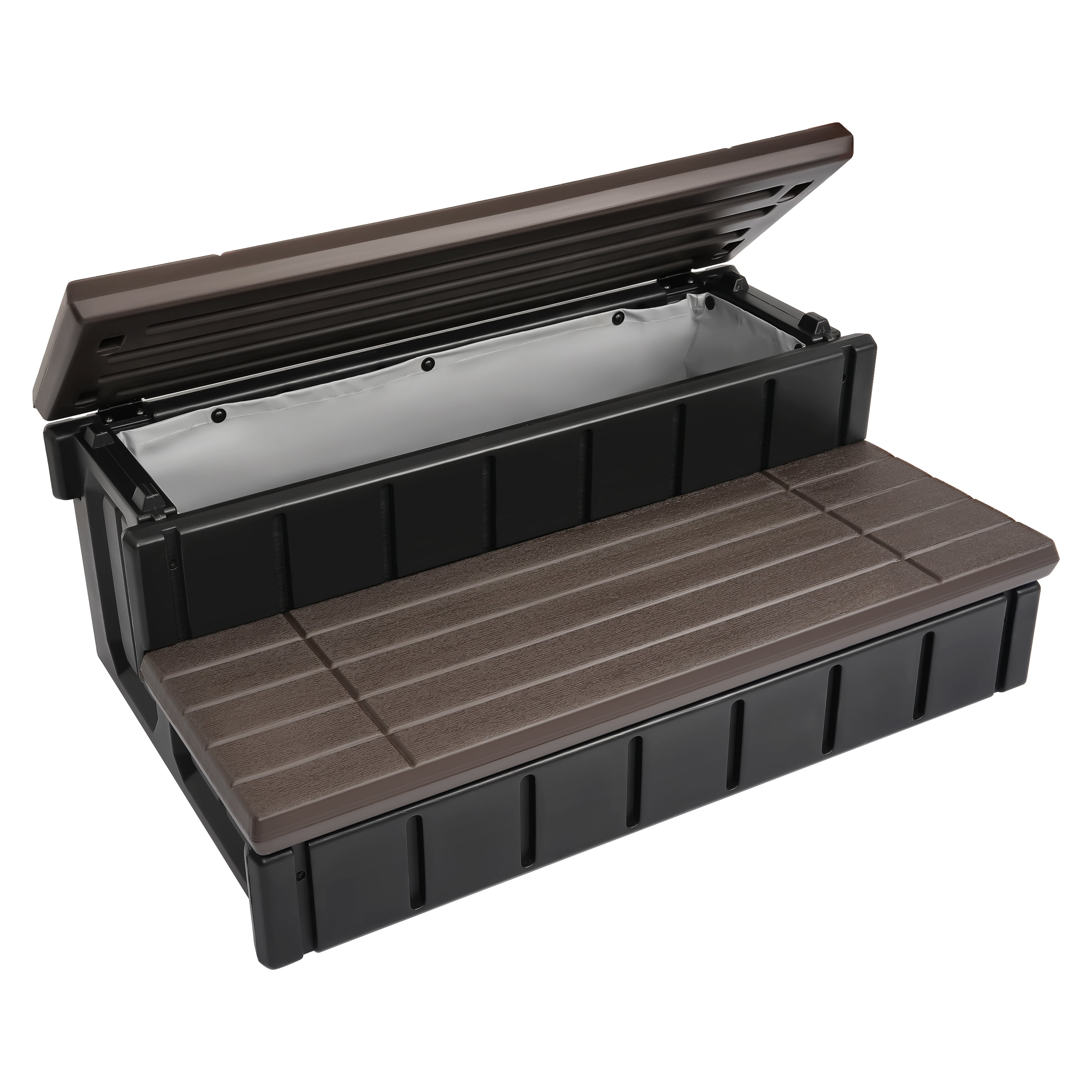 Kojem SPA Step for Hot Tub Outdoor Indoor SPA Slip-Resistant w/ Storage ...