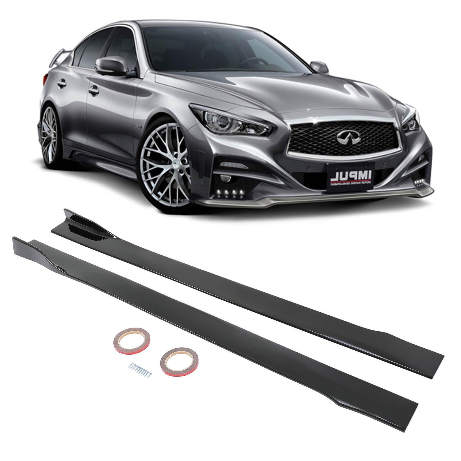 Kojem Exterior Accessories: Side Skirt Extension Splitter Lip for 2014 ...