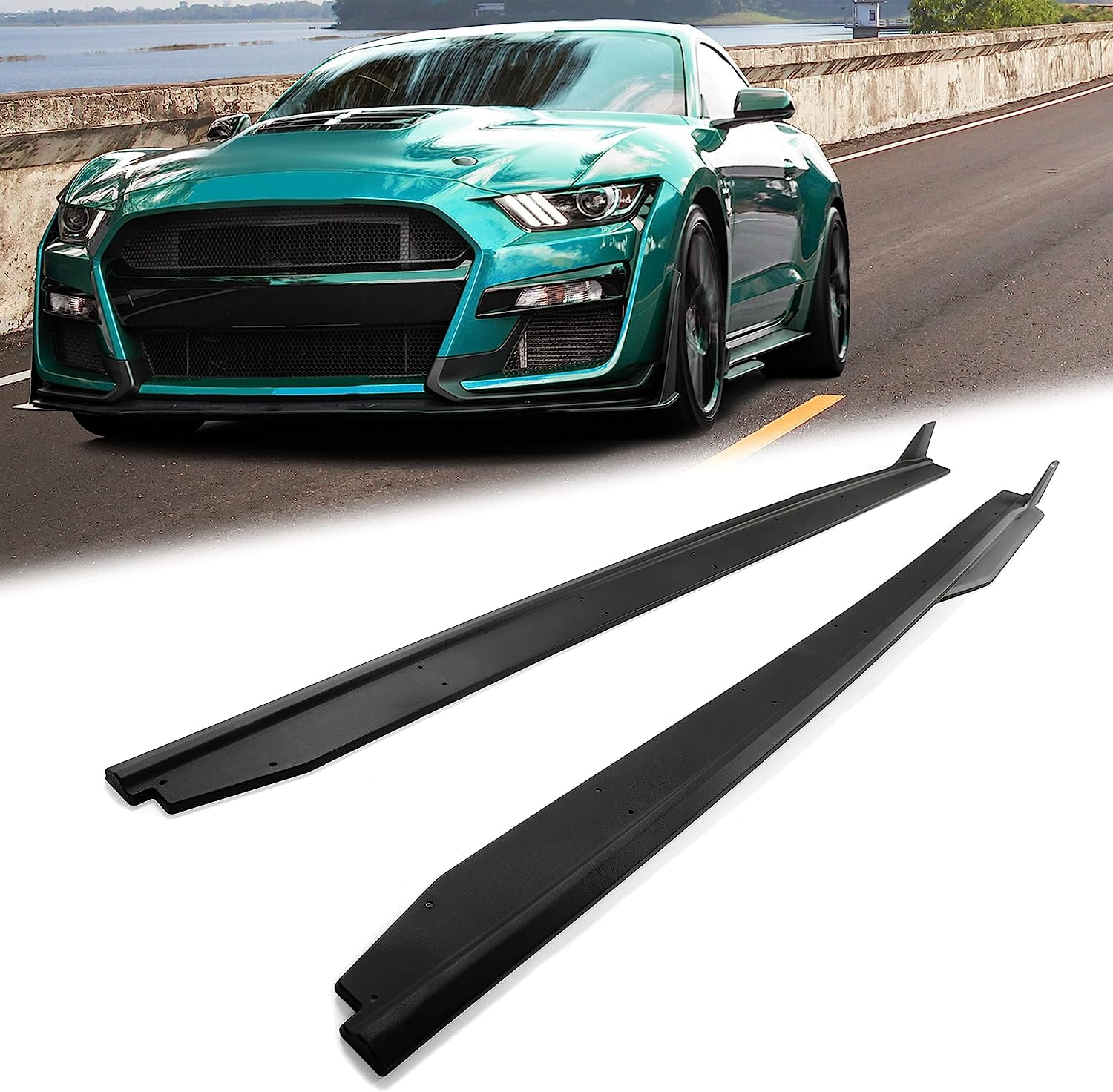 Kojem Side Skirts Body Kit Compatible with 2015-2023 Ford Mustang ...