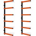 Kojem Six-Level 600 lb Capacity Lumber Storage Rack Wall-Mounted Both ...