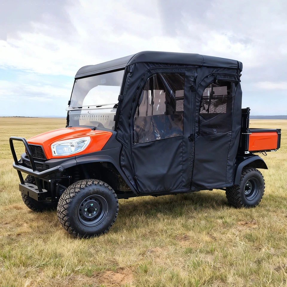 Kojem Soft Doors Cab Enclosure W/Zipper for 2016-2023 Kubota RTV 1140 ...
