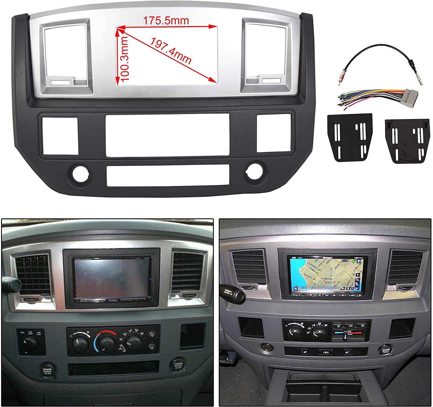 American International® Gmk352 Double-din Dash Installation Kit For Gm ...