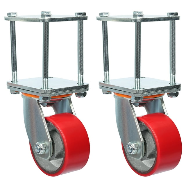 Kojem Swivel Caster Hitch Mount Skid Wheel Steel - Walmart.com