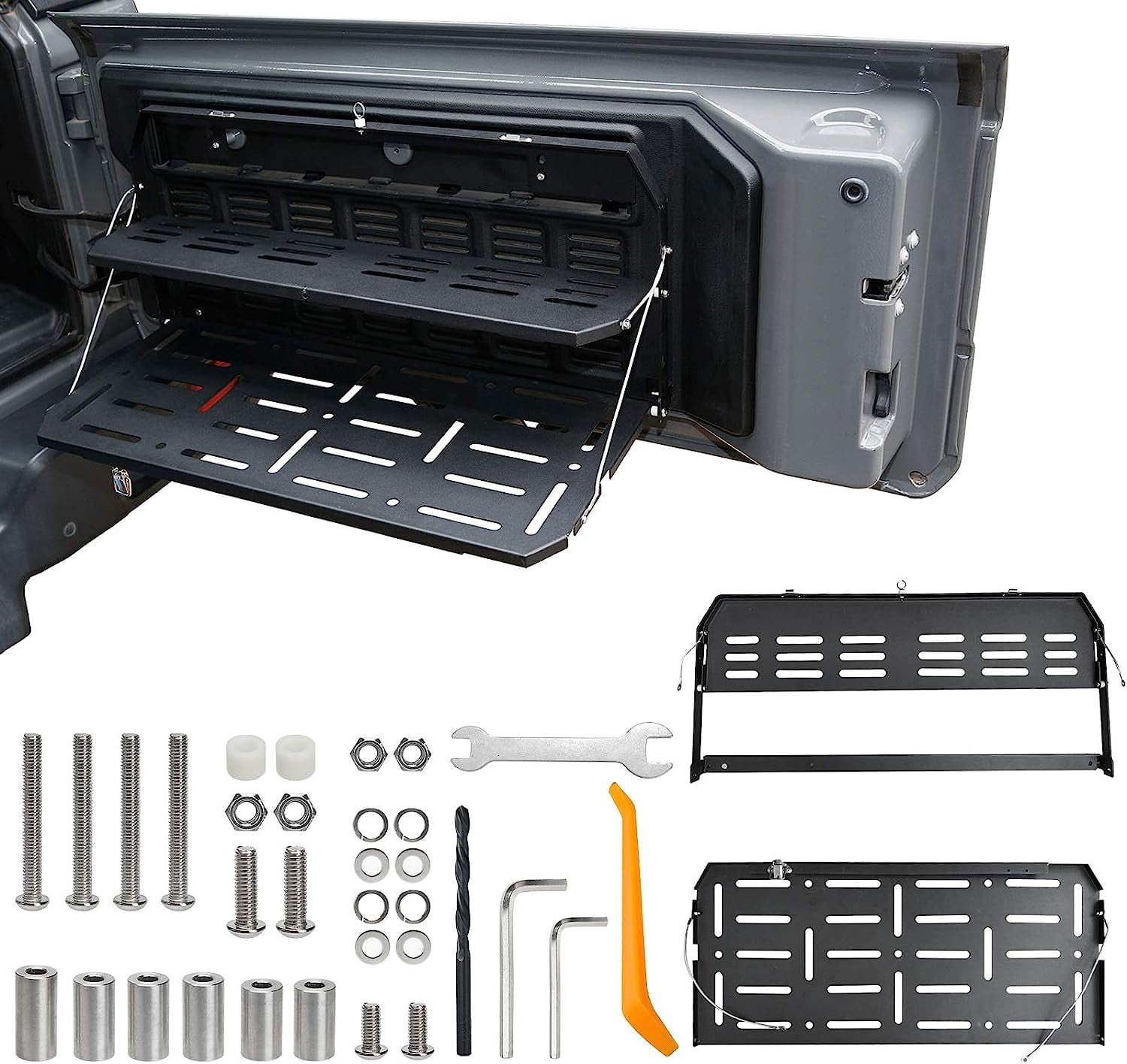 Kojem Tailgate Table Rear Door Table Storage Cargo Shelf for 2018-2021 ...