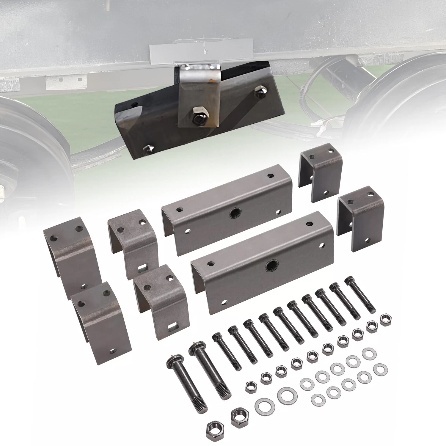 Kojem Trailer Axle Hanger Kit for Complete 2" Wide Slipper Spring ...