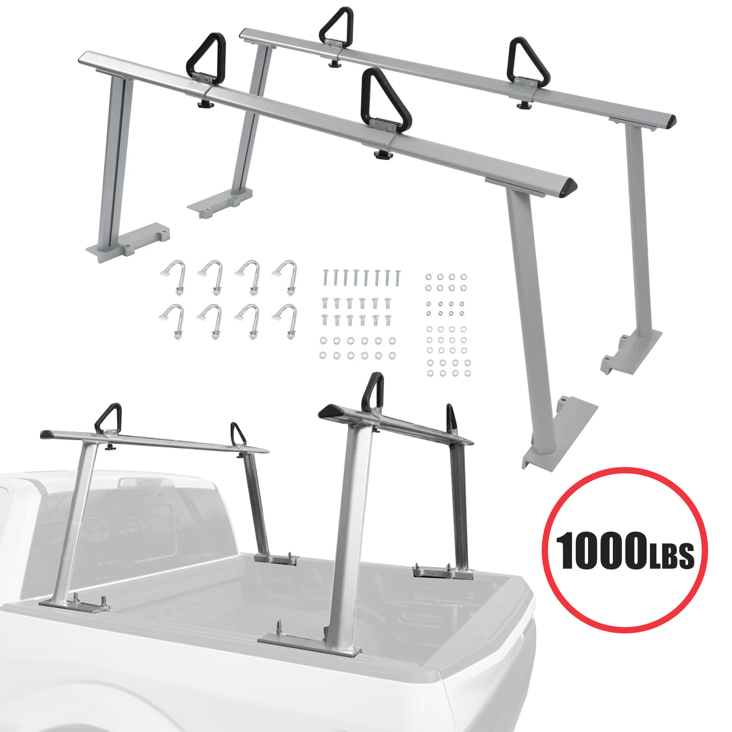 Kojem Universal Pick-Up Carrier Truck Ladder Rack, Extendable Bed Cargo ...