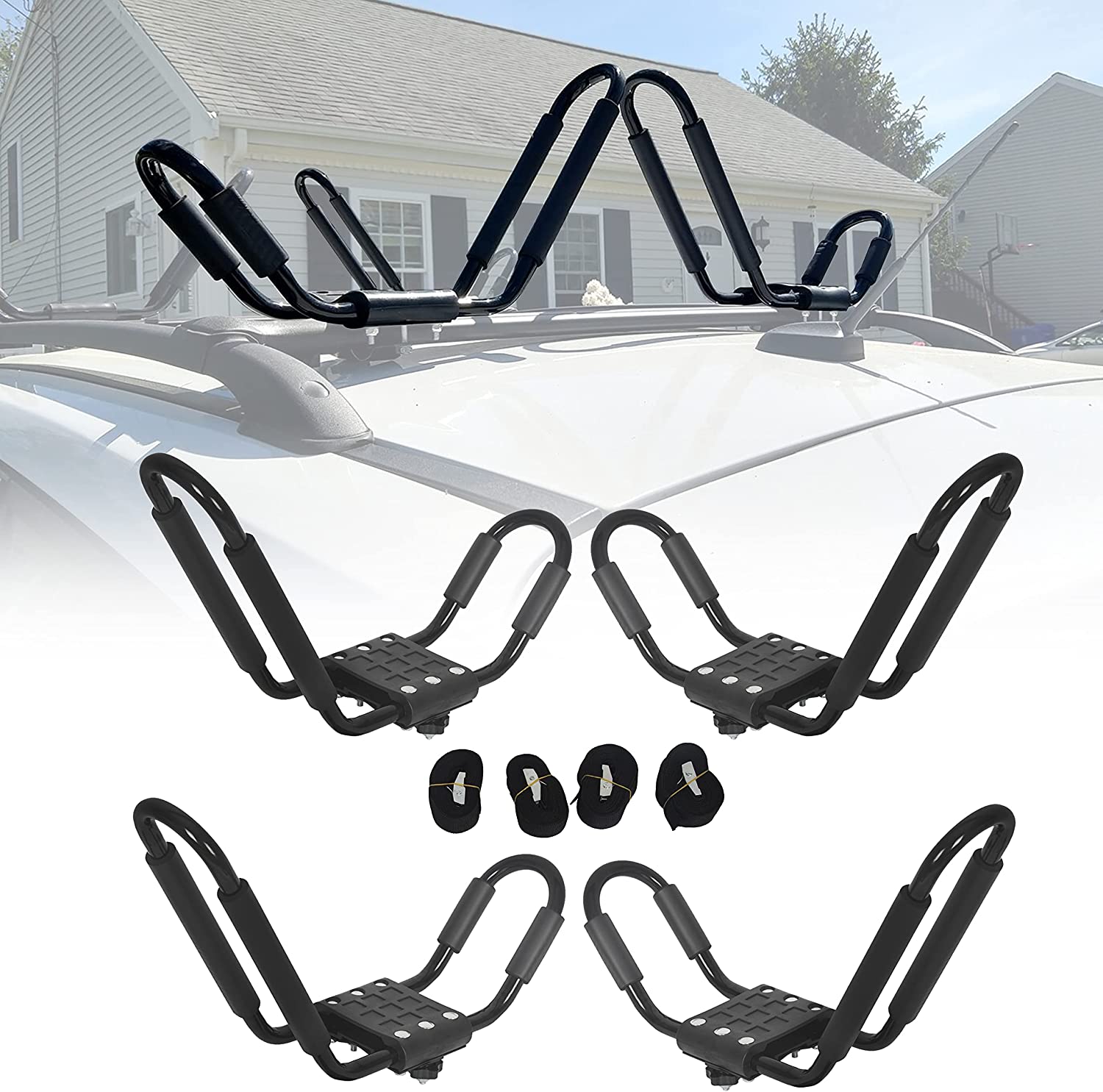 Kuda J-Bar Kayak and Canoe Roof Rack Carrier - Walmart.com