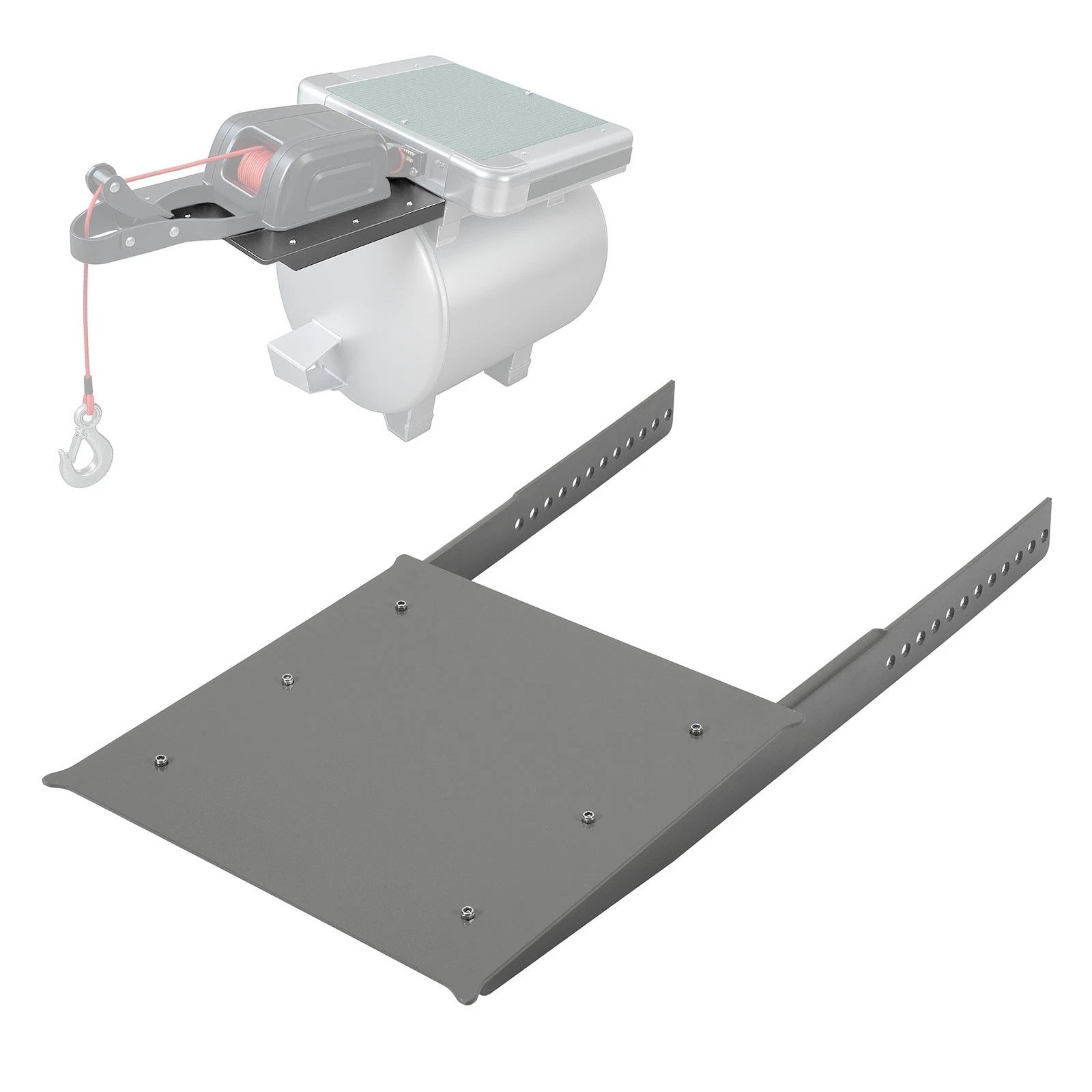 Kojem Universal Pontoon Accessory Mount for Grill / Anchor Winch Steel ...
