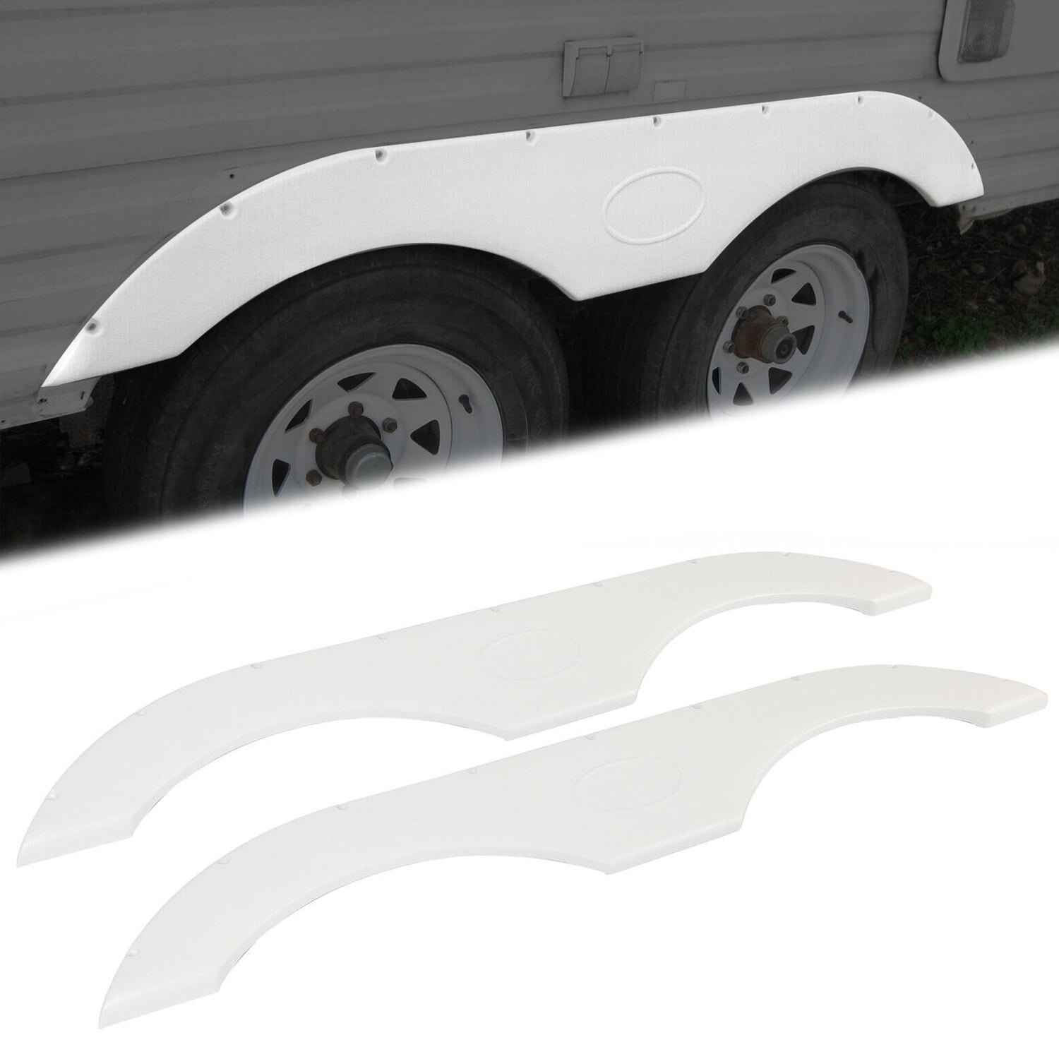 Kojem Universal Tandem Axle Fender Skirt for RVs, Campers, Trailers ...