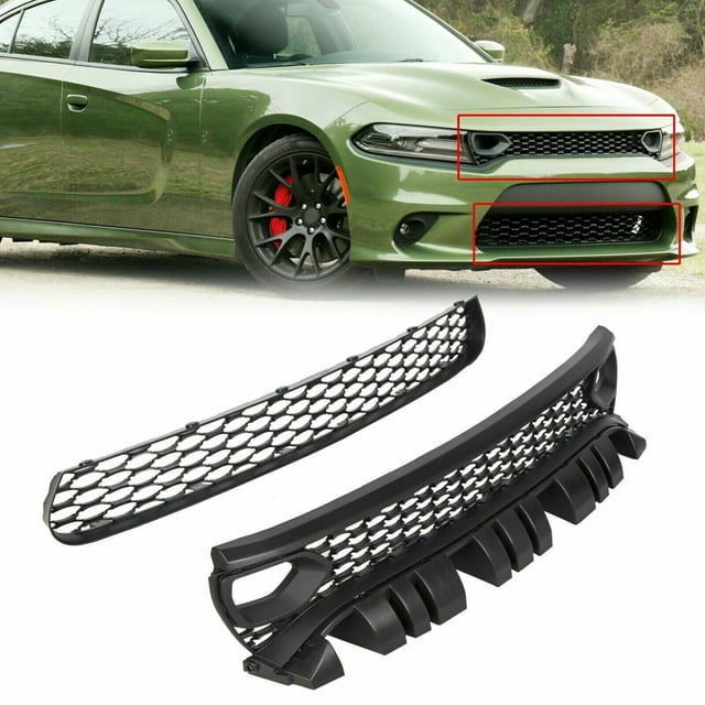 Kojem Upper Lower Grill for 2015-2022 Dodge Charger SRT Scat Pack ...