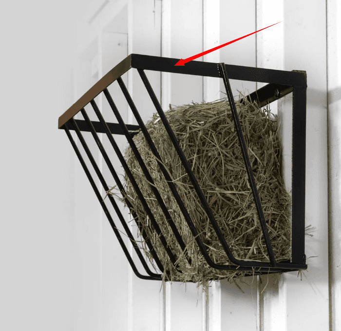 Kojem Wall Mounted Livestock Hay Rack Feeder for Horses, Sheep, Goats ...