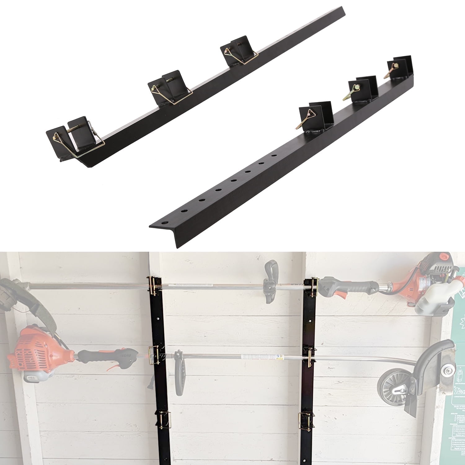 Kojem Heavy Duty Weed Eater Rack, 3 Places Trimmer Holder for Pickup ...
