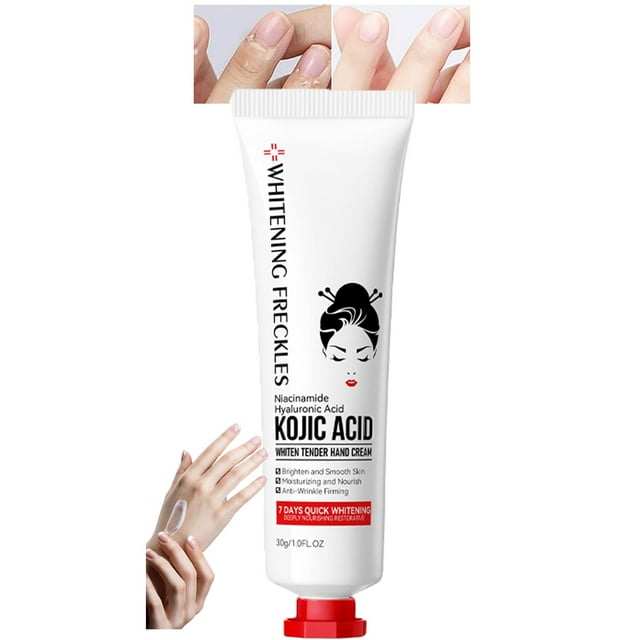 Kojic Acid Hand Cream, 30g Kojic Acid Hand Cream 𝐖𝐡𝐢𝐭𝐞𝐧𝐢𝐧𝐠 𝐅𝐫𝐞𝐜𝐤𝐥𝐞𝐬 ...